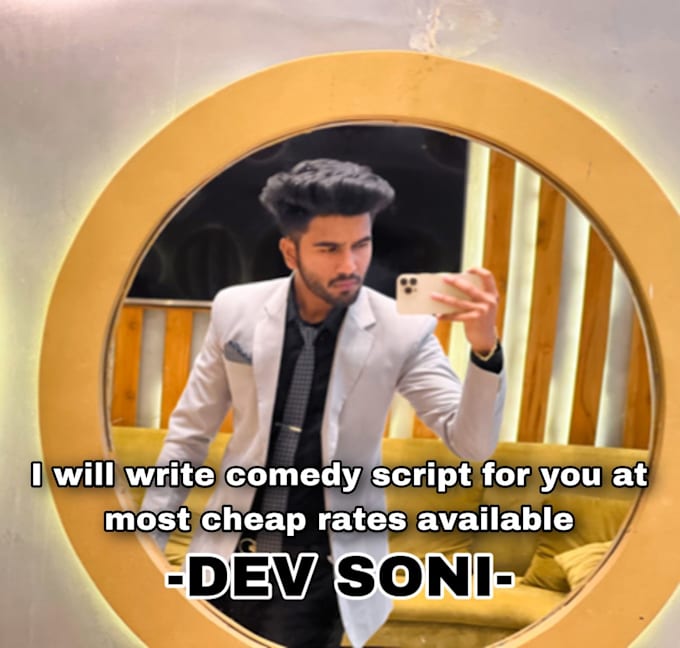 Be your funny comedy script writer by Devsoni0010 | Fiverr