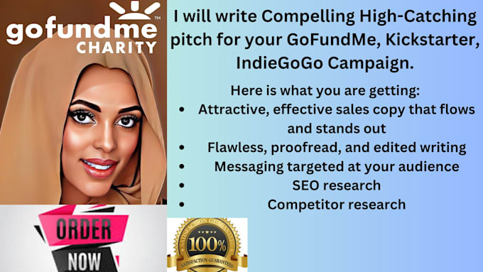 Write crowdfunding pitch for your gofundme indiegogo kickstarter ...