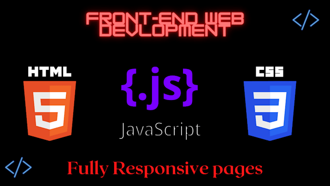 Become your frontend web developer by Web_creater1 | Fiverr
