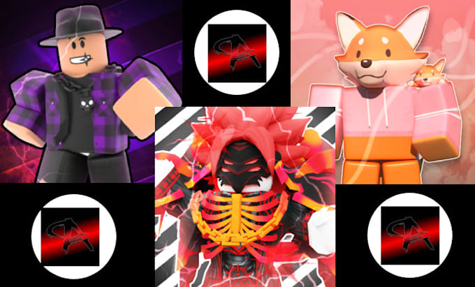 Do gfx art for your roblox profile picture by Porklyfishy | Fiverr