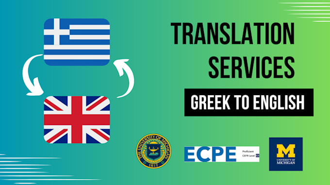 Translate texts from greek to english and vice versa by Rubyroast | Fiverr