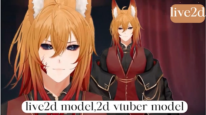 Draw and rig 2d vtuber, live2d model, vtube rigging, with prplive by ...