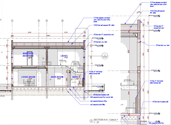 Draw 2d floor plans, elevations, section, site plans by Arc_chuks | Fiverr