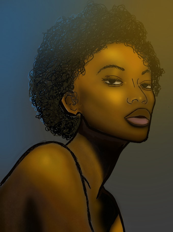 Draw you a captivating portrait of any person bust and up by Lexoksn ...