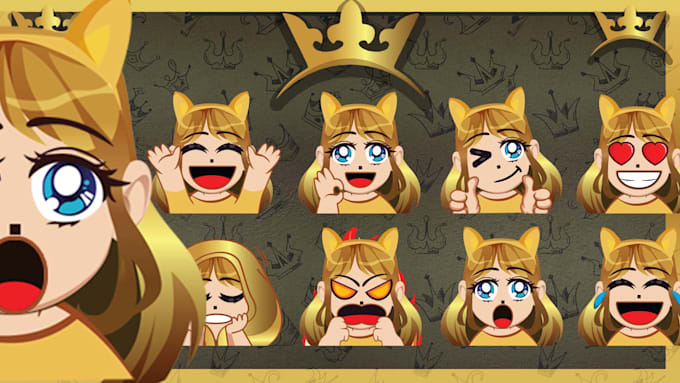 Make the kick chibi emotes, twitch chibi sub badges for steamer by ...