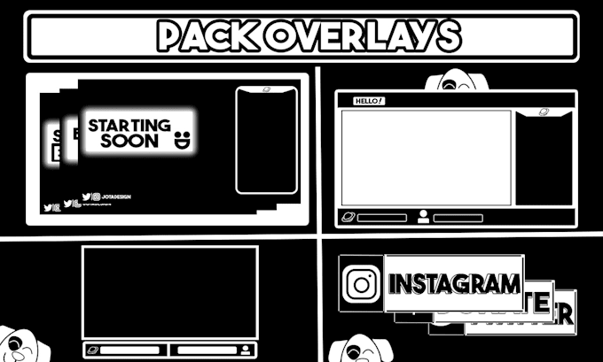 Design overlays for streams by Jaasiel152 | Fiverr