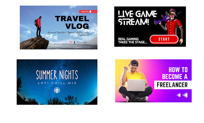 Create stunning youtube thumbnail for your videos by Ayushtoppo738 | Fiverr