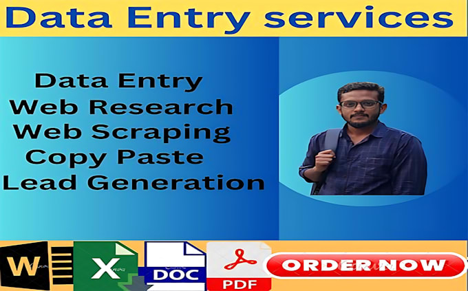 Do Best Data Entry Scraping Research Copy Paste And Finding Email