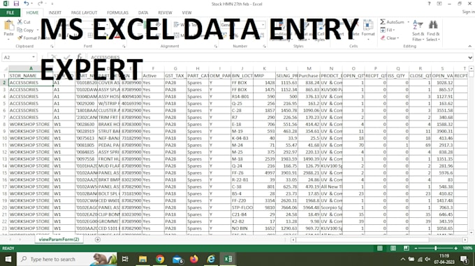 Do data entry and data corrections in ms excel perfectly by ...