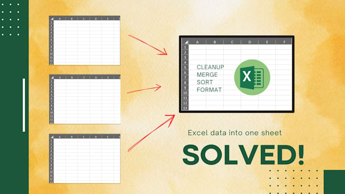 Combine your data from multiple to sheet clean, merge, sort, format your data by Michcruz | Fiverr