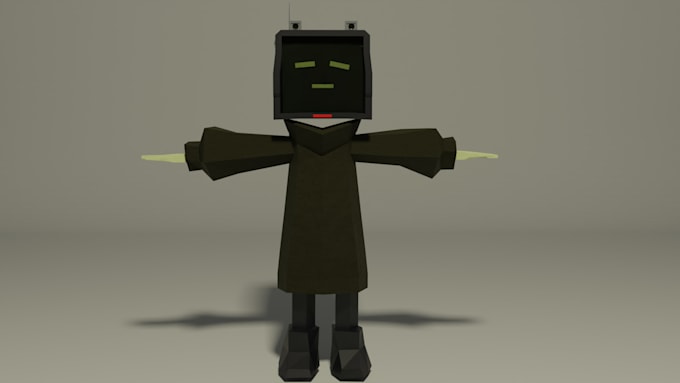Make low poly character models or assets in blender for you by Erifu2 ...