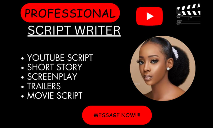 Write an engaging movie scriptwriting youtube script by Anna_writescopy ... Write an engaging movie scriptwriting youtube script by Anna_writescopy ...
