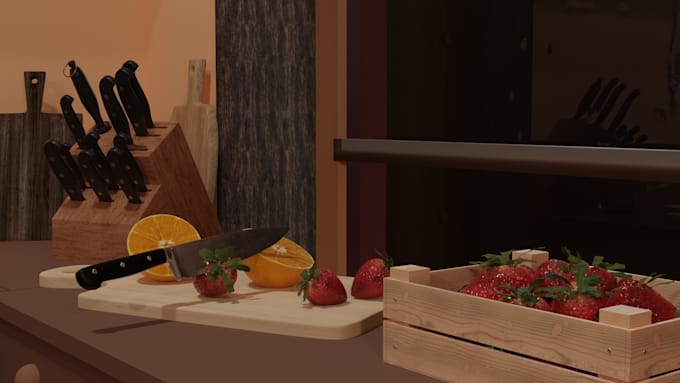 Modeling 3d models and assets in blender for you by Zhdesign_team | Fiverr