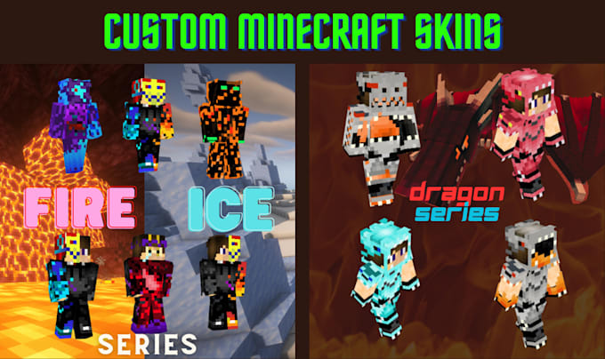 Sell skins series and custom minecraft skins by Digimancreate | Fiverr
