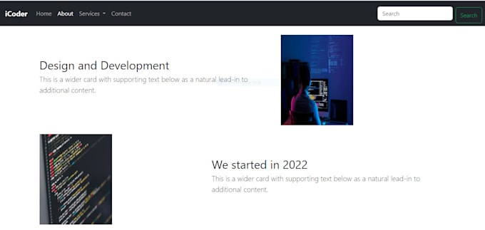 Do Front End Web Development Using Html Css Bootstrap And Reactjs By Hassanpervai504 Fiverr