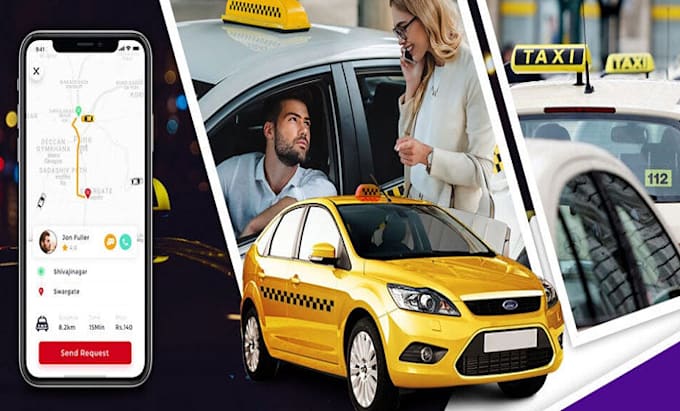 Design a route tracking taxi booking app, ubber app by Optimobyle | Fiverr