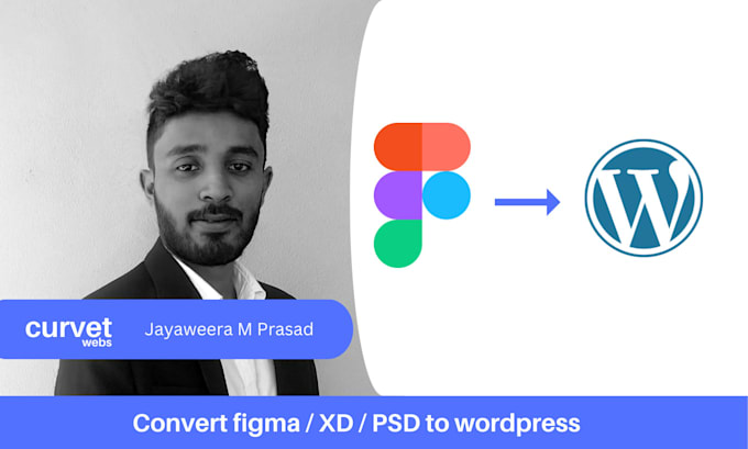 Convert figma to wordpress , xd to wordpress or figma to elementor by Curvet_webs | Fiverr