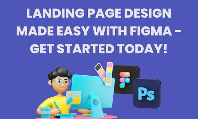 Create a modern and eye catching landing page design in figma by ...