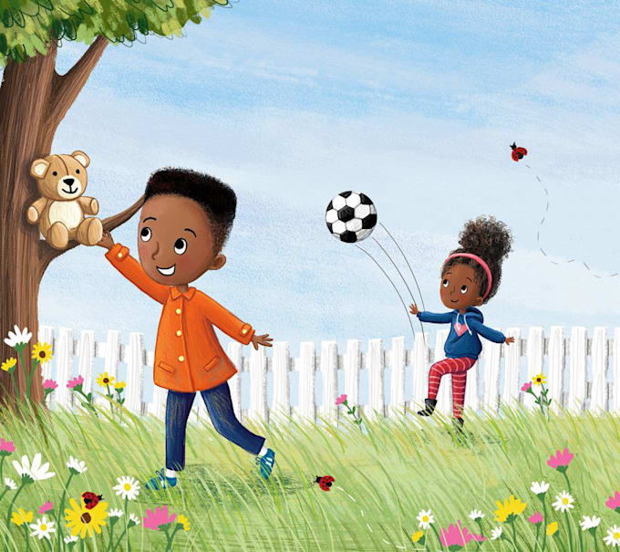 Create children story book illustration by Lunaharpal | Fiverr