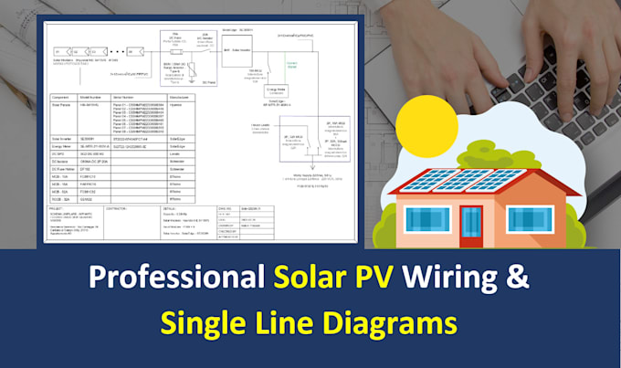 Do professional solar pv wiring and single line diagrams by ...