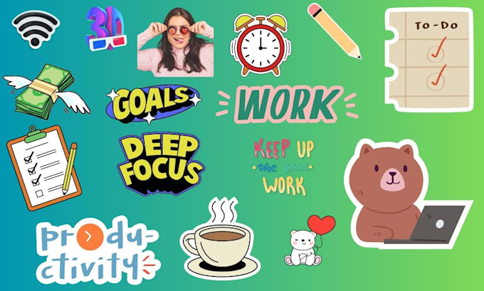 Design etsy stickers typography sticker for digital planner by ...