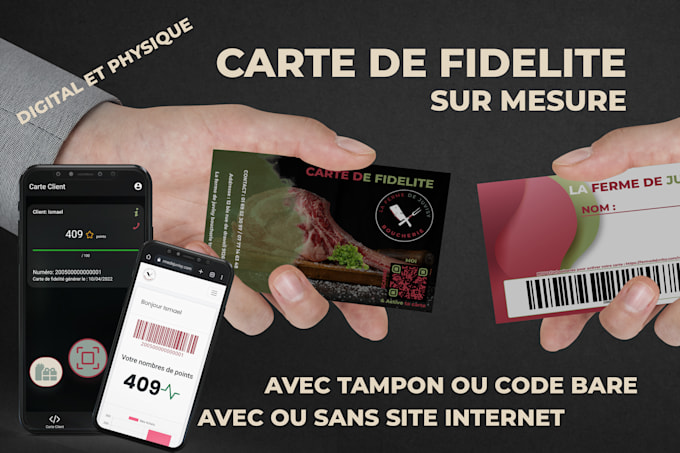 Carte de fidélité physique et digitale sur mesure by Ismaeldevscalup ...