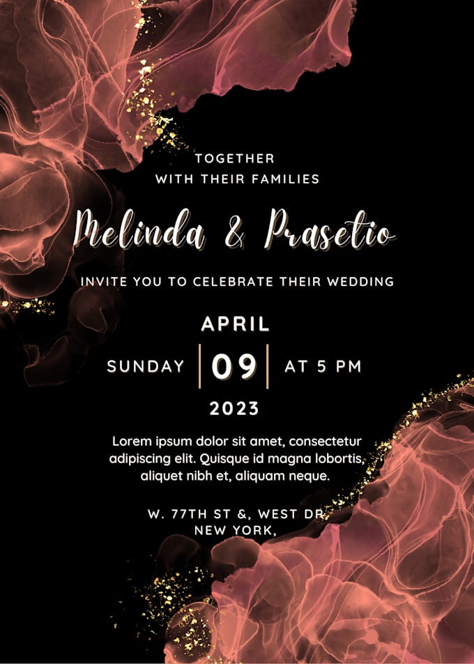 Design the most high and beautiful wedding invitation by Lady_nine | Fiverr