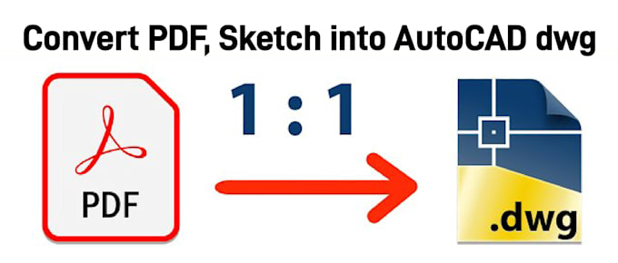 Convert pdf, jpg, and sketch to autocad dwg by Studioavms | Fiverr