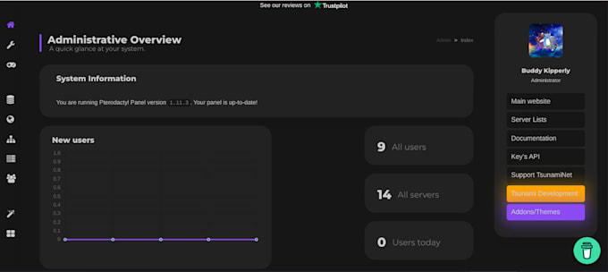 Make custom pterodactyl panel addons for you by Buddyk_k | Fiverr