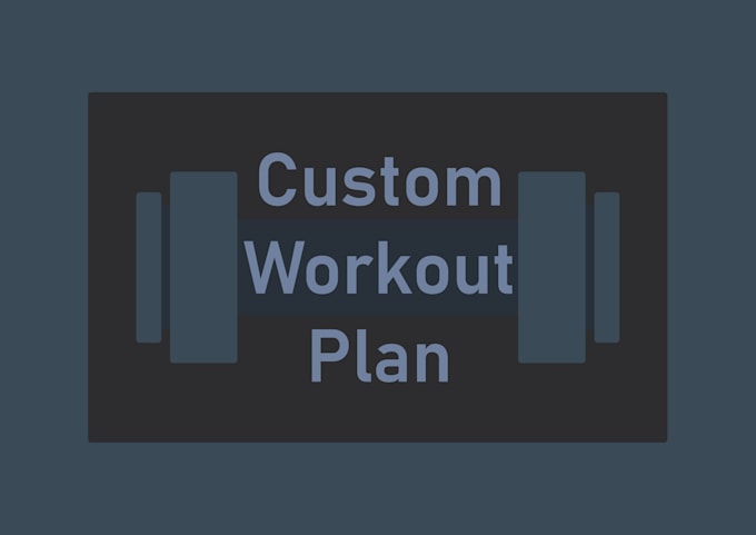 Make a custom training plan for you by Hjalmarolsso329 | Fiverr