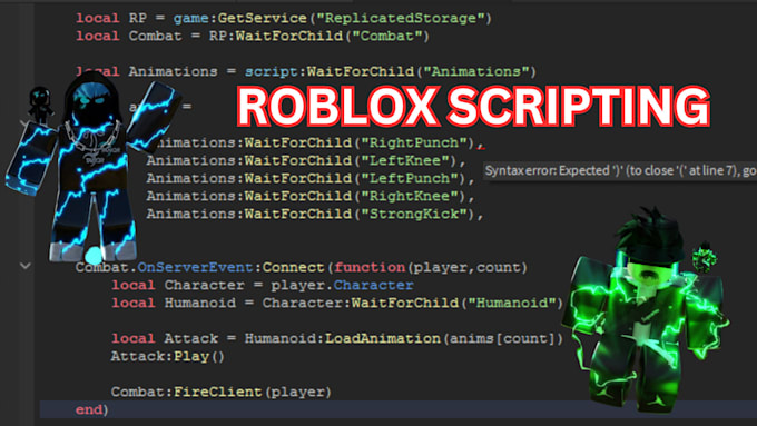 Be your roblox scripter, professional roblox scripter, roblox script by ...