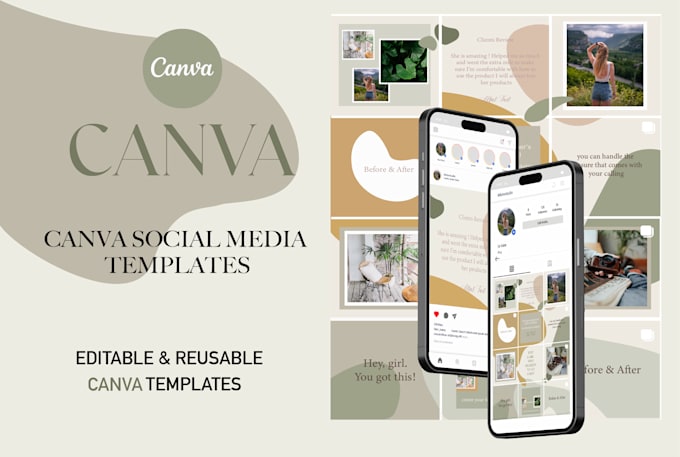 Create canva instagram templates for a beautiful feed by Marouahmr | Fiverr