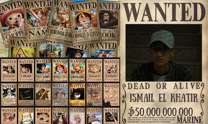 Custom your one piece wanted paper by Ismailkhatir | Fiverr