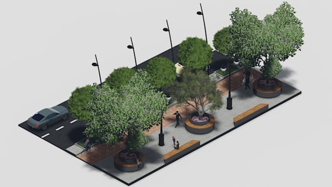 Do orthographic rendering for your project by Abidzar_121 | Fiverr