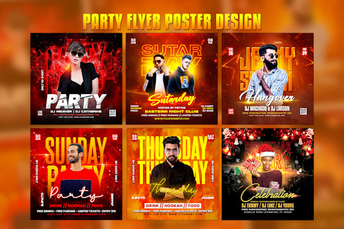 Create awesome animation motion flyer poster for event, party or club ...