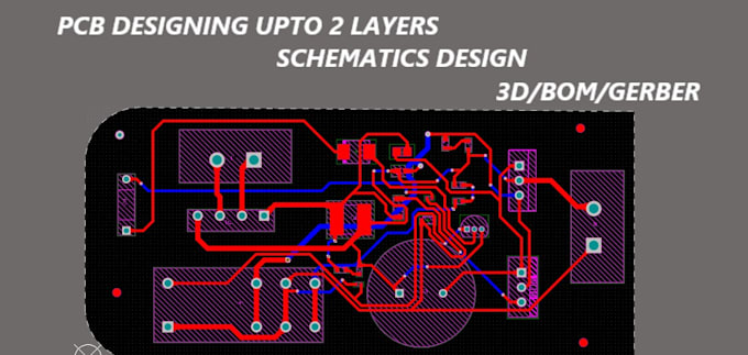 Create pcb design and schematics by Asadafaq | Fiverr