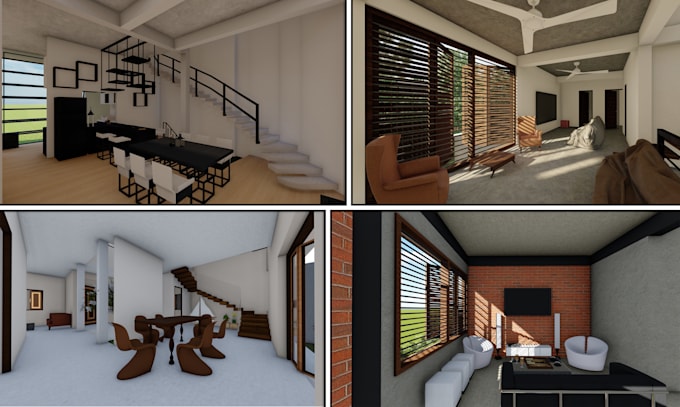 Make 3d visuals of your building by Ahranya | Fiverr