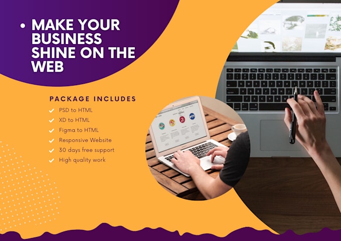 Convert your psd of figma design to html, css and javascript by ...