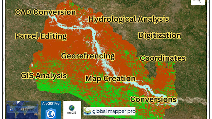 Do spatial analysis and mapping using arcgis qgis and arcgis pro by Ranaadeel148 | Fiverr