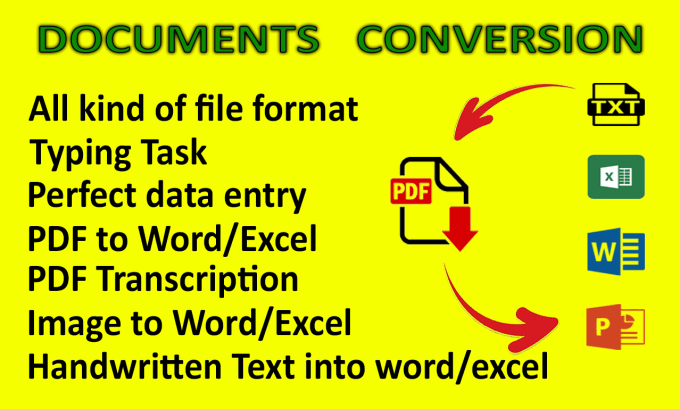 Covert pdf to word and excel, handwriting to word, scan pdf to excel by ...