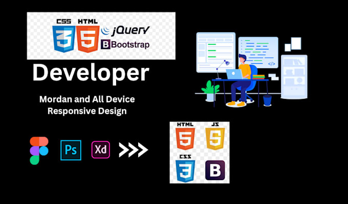 Convert Psd Figma To Html Css Bootstarp Tailwindcss Website By Dev Juyelrana Fiverr