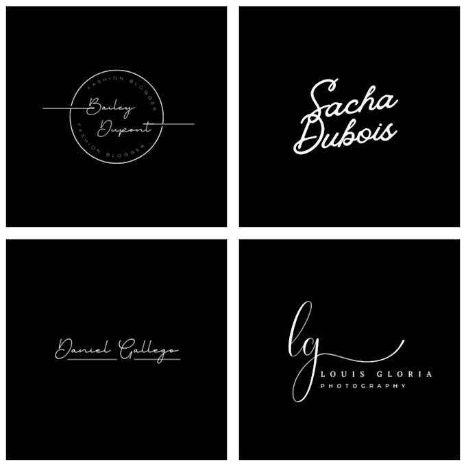 Design scripted, signature, cursive, handwriting logo by Bishoykhalaf1 ...