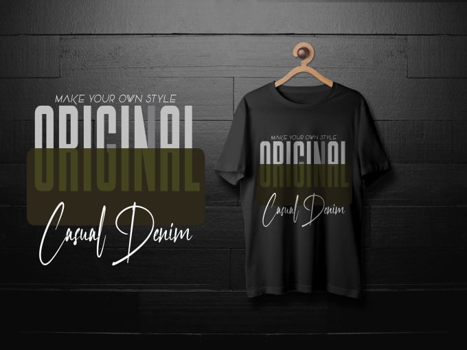 Do Custom And Trendy Minimalist Typography T Shirt Design By Nicx
