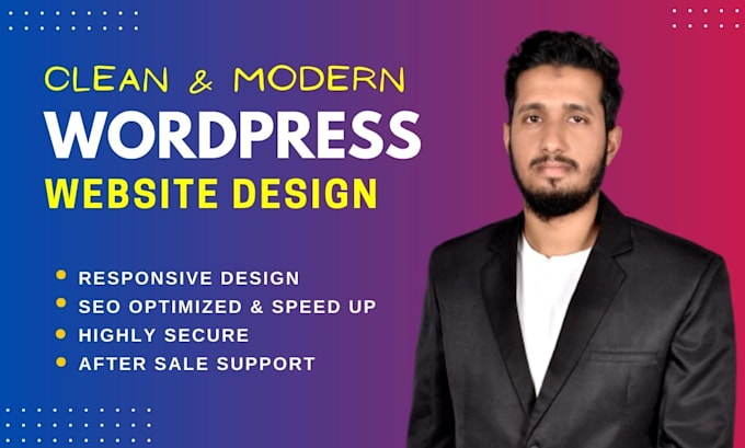 Build a clean and modern responsive wordpress website design by Kawsar_hosain | Fiverr
