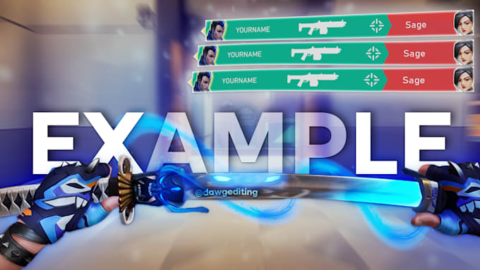 Create a valorant thumbnail by Dawgediting | Fiverr
