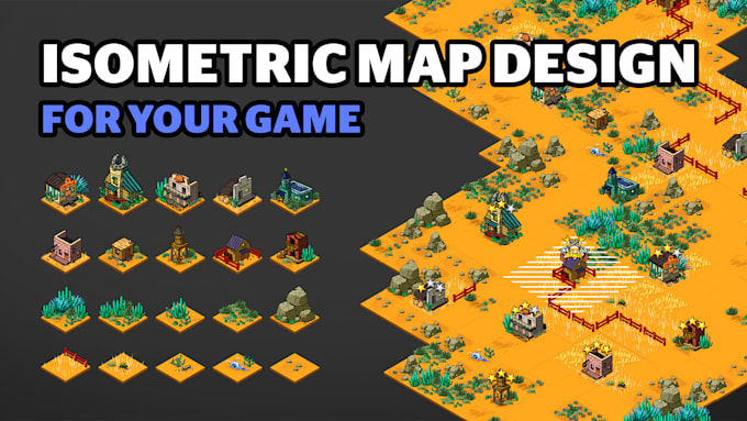 Do 2d isometric map and props by Nikitatmp | Fiverr
