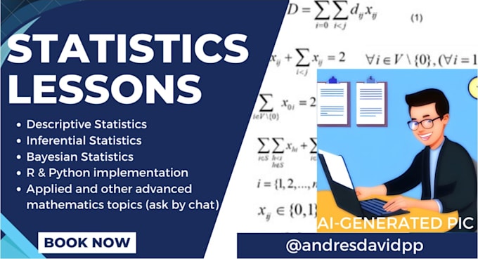 Be your statistics tutor by Andresdavidpp | Fiverr