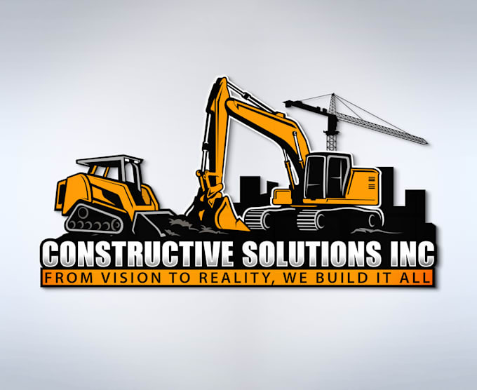 Do excavation, asphalt and construction logo design by Aiesha_khan | Fiverr