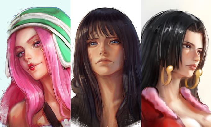 Draw anything with semirealist detailed anime style by Idaeroace | Fiverr