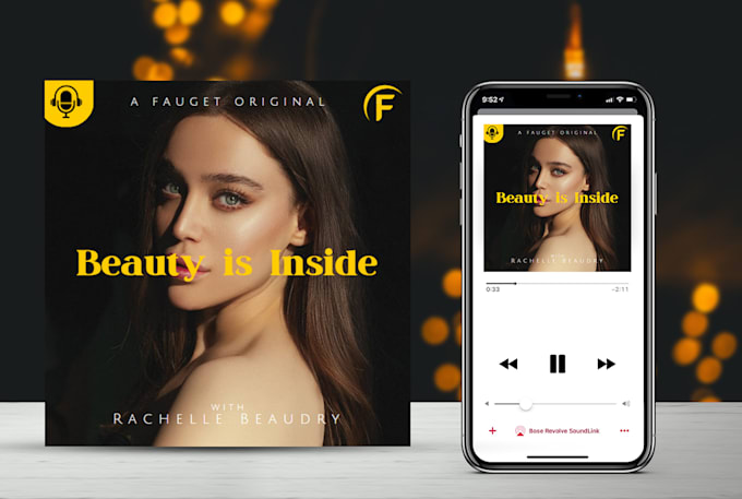 Design a professional and elegant podcast cover art for you in 6 hours ...